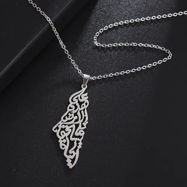 Stainless Steel Palestine Pendant Chain Necklaces – Lootquake LLC